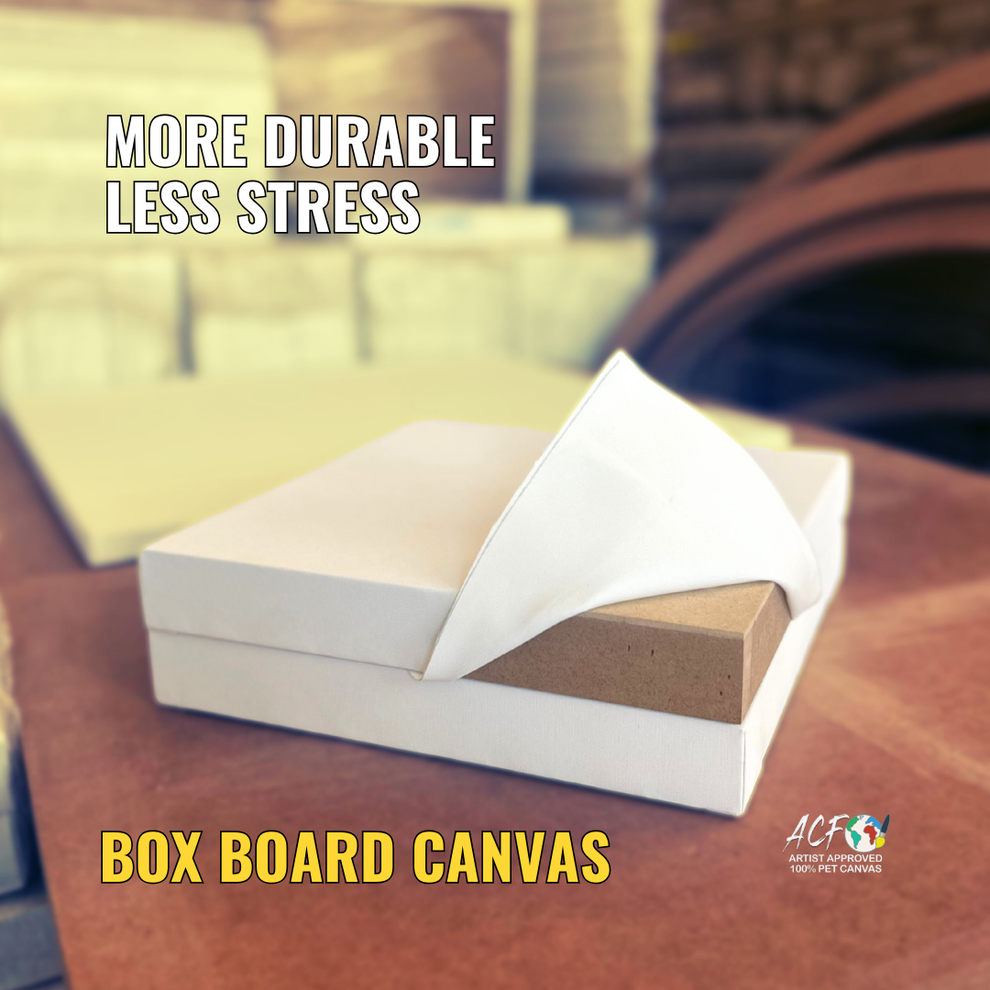 Box Board Canvas 40mm — Rigid PET on HDF | ACF Canvasses
