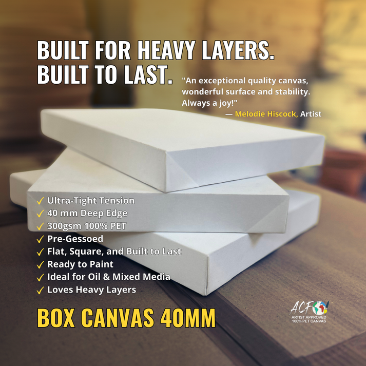 40mm Deep Edge Box Canvas – Artist Gallery Canvas | ACF Canvasses